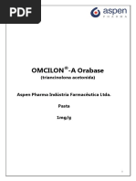 Indicações e Uso de Omcilon®-A Orabase | PDF | Gravidez | Odontologia