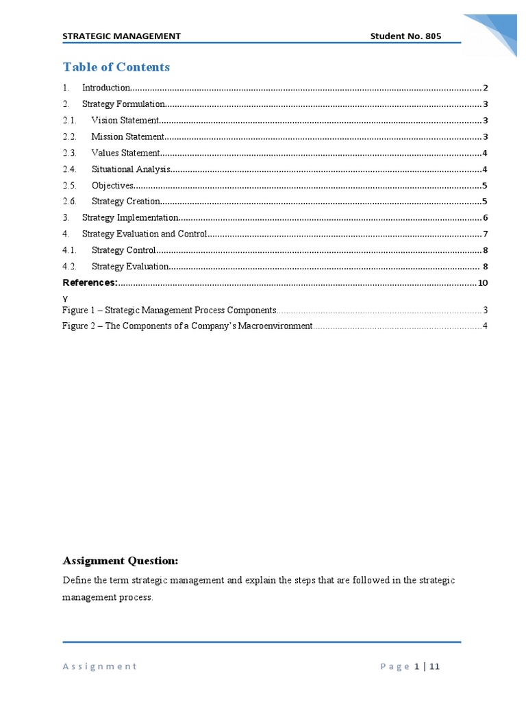 Strategic Management Process Overview | PDF | Strategic Management | Goal