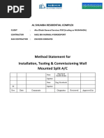 HVAC Duct Light Test Method Statement | PDF | Duct (Flow) | Equipment