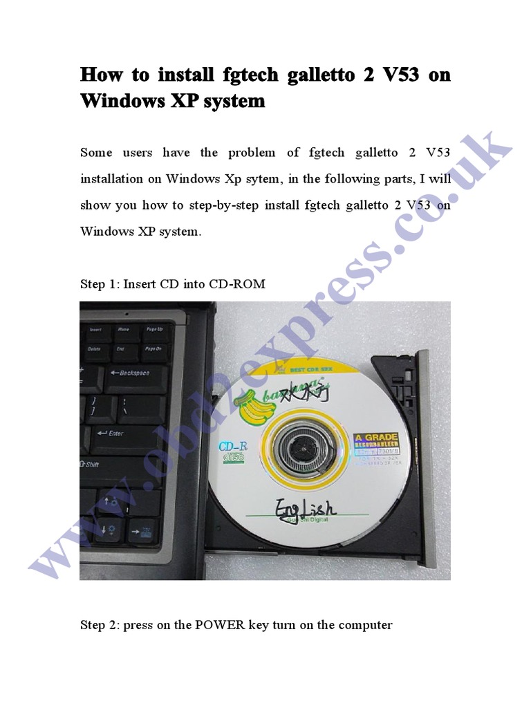 How To Install Fgtech 2 v53 On Windows XP System | PDF | Booting | Bios