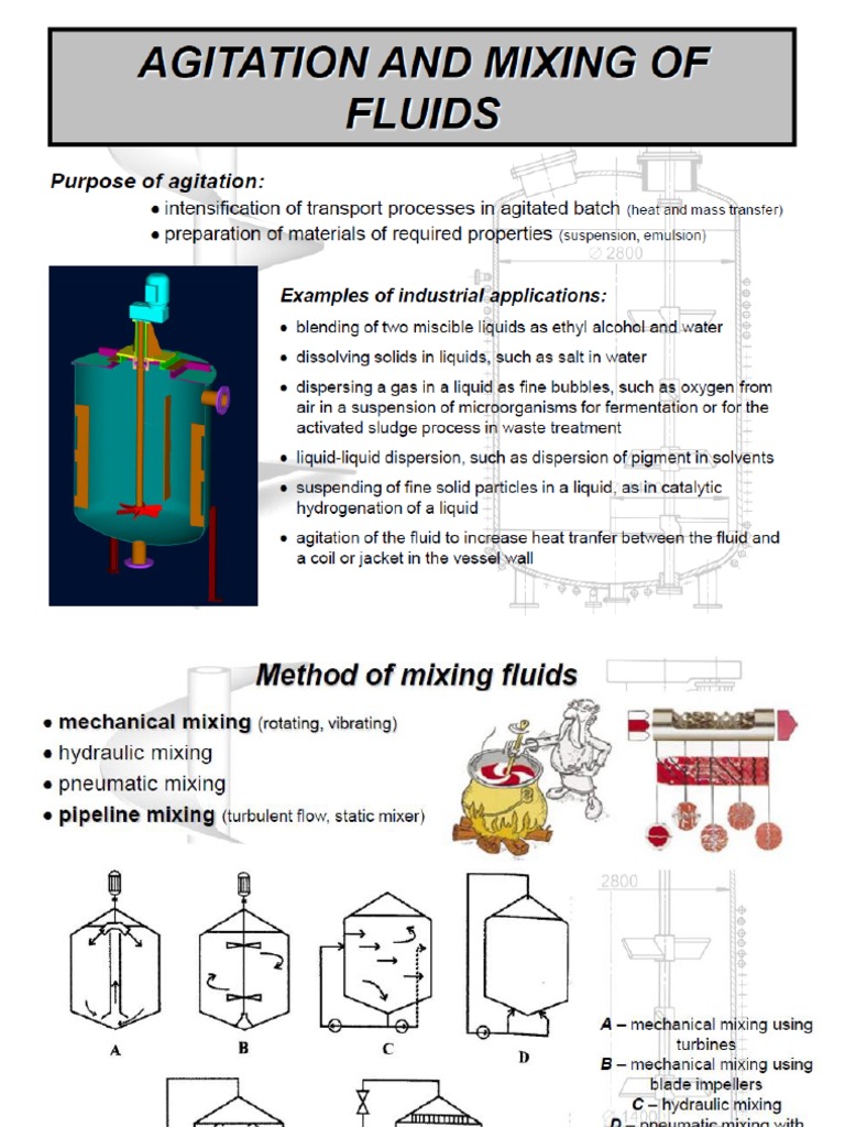 CHAPTER 5 AGITATATION and MIXING PDF | PDF | Applied And ...