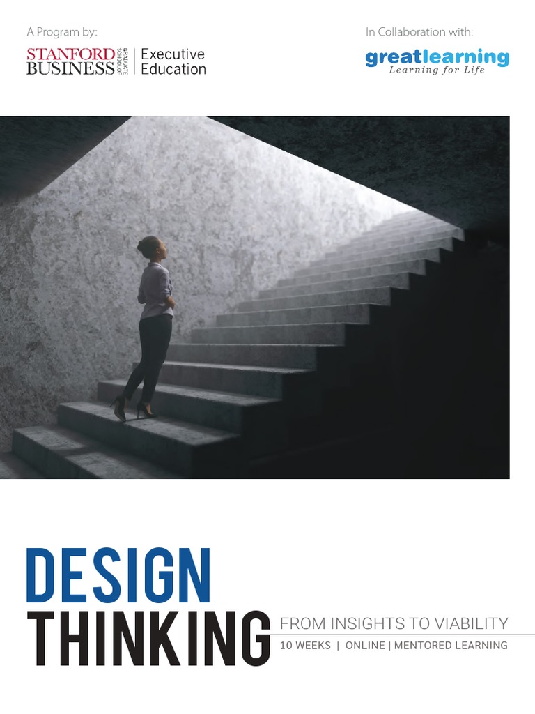 Stanford Design Thinking Brochure PDF | PDF | Design Thinking | Startup ...