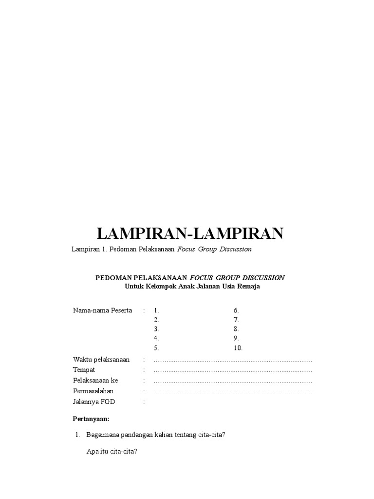 Contoh Wawancara Dan Observasi | PDF