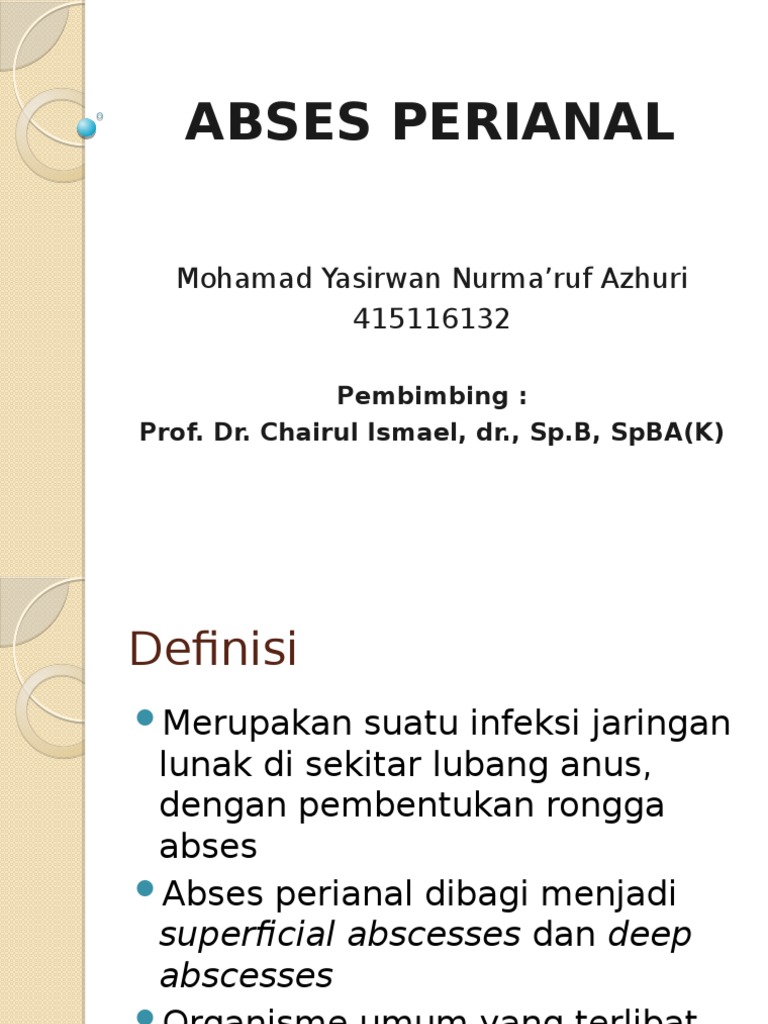 Panduan Lengkap Abses Perianal | PDF