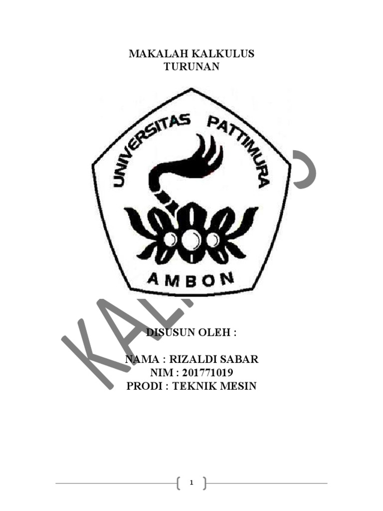 Makalah Kalkulus | PDF