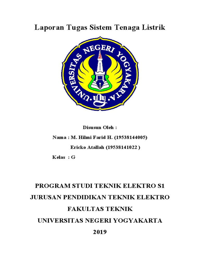 Laporan Tugas Sistem Tenaga Listrik Pembangkit | PDF Laporan Tugas Sistem Tenaga Listrik Pembangkit | PDF