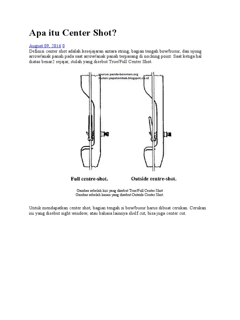 Apa Itu Center Shot | PDF