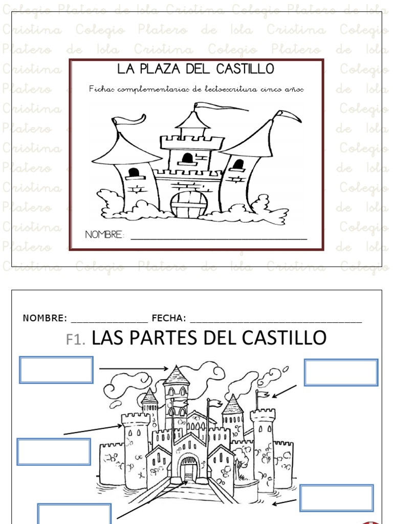 Hoja De Trabajo Del Castillo Tabla Multiplicación Por Para Niños