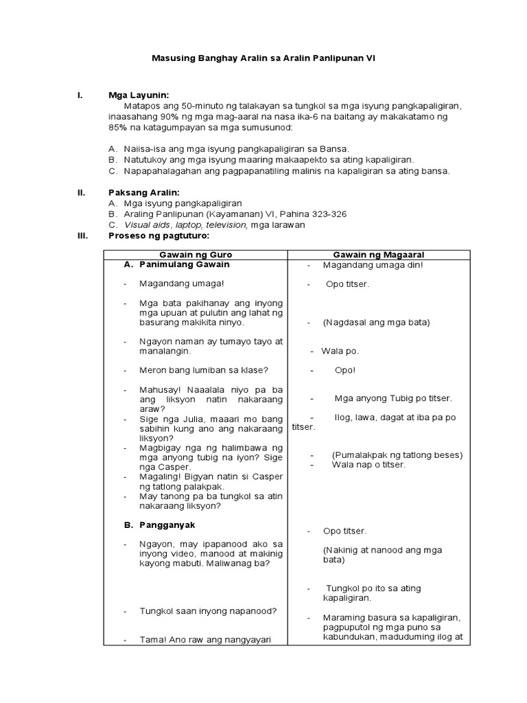 APAN LESSON PLANm | PDF