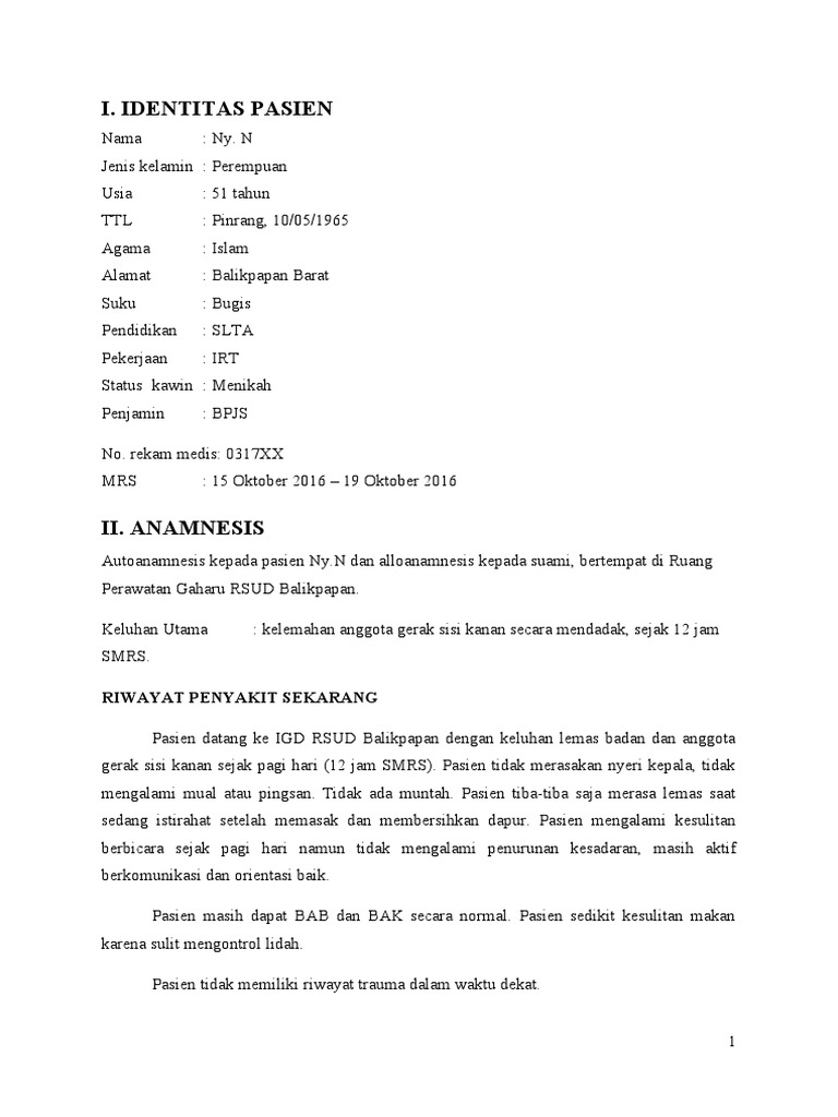Laporan Kasus SNH Final | PDF