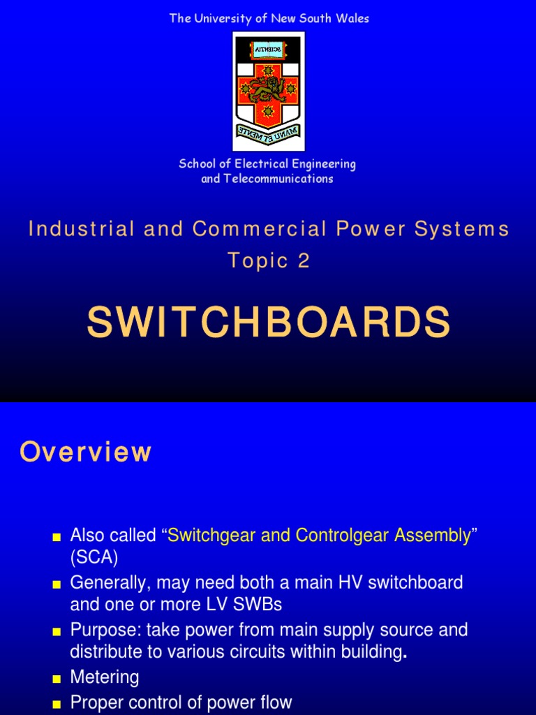 ELEC9713-11 Lec02 Switchboard PDF | Download Free PDF | Fuse ...