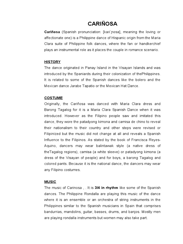 Carinosa | PDF | Performing Arts | Philippines