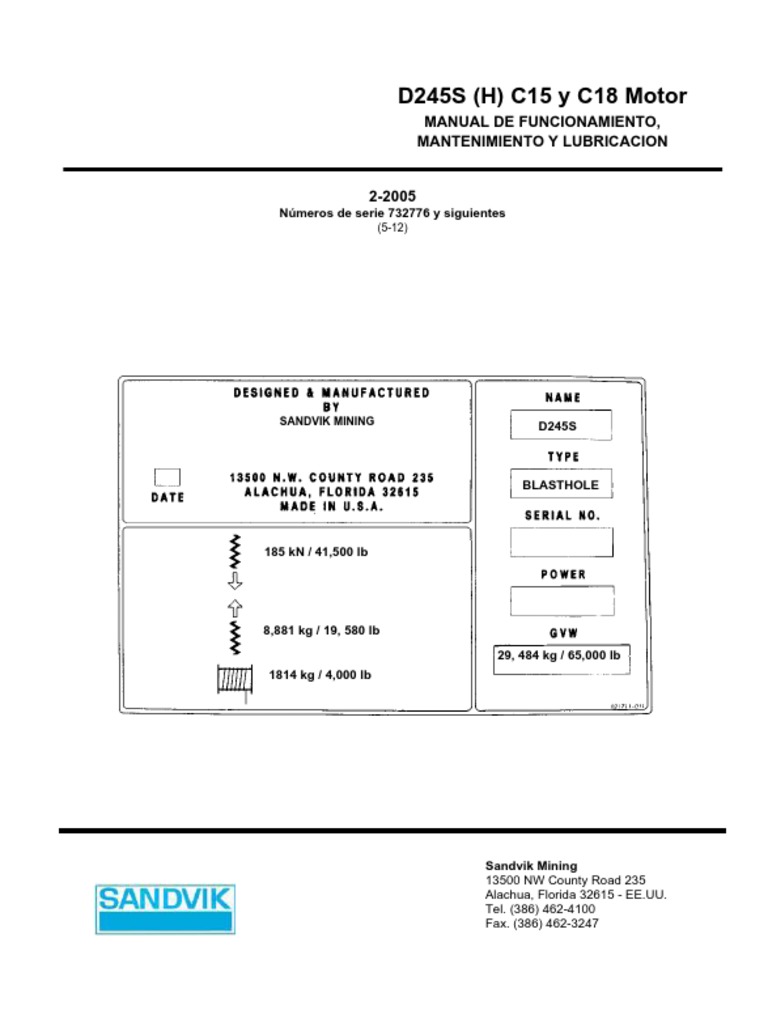 D245S Operador | PDF | Filtración | Ingeniería Química