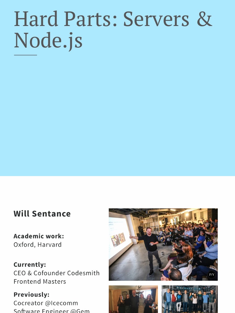 Node.js Server Basics & Power of JavaScript | PDF | Java Script | Hypertext Transfer Protocol