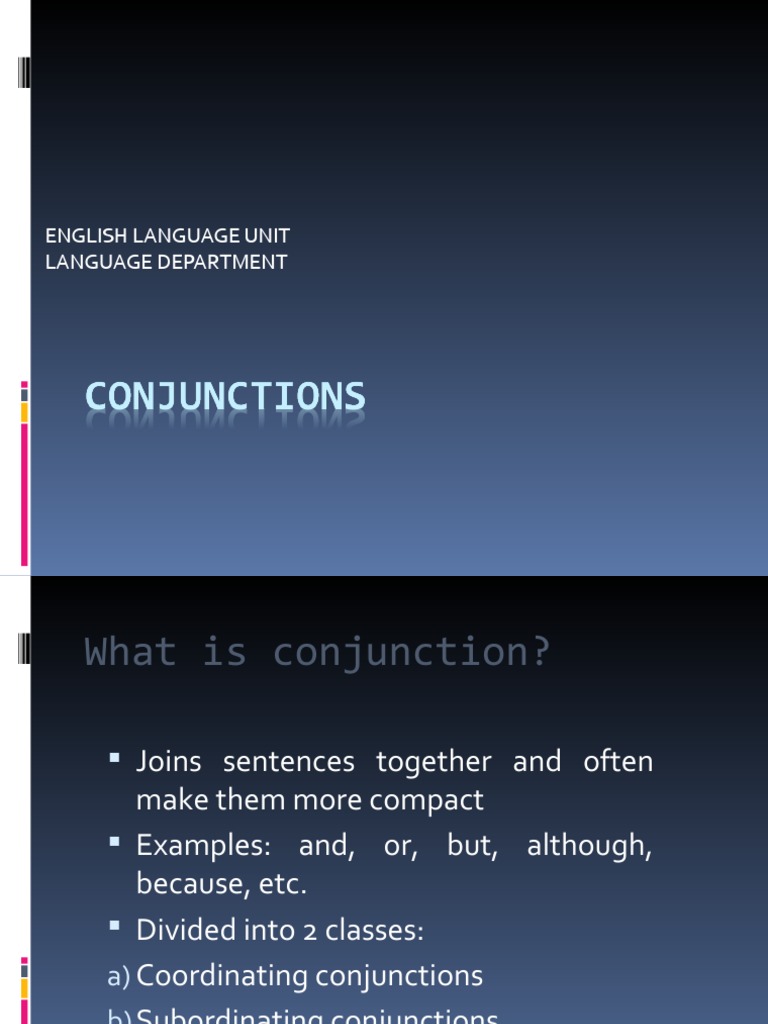 Understanding Conjunctions: A Guide to Coordinating and Subordinating ...