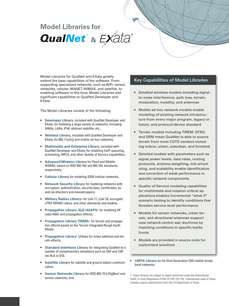 QualNet Library | PDF | Wi Max | Computer Network
