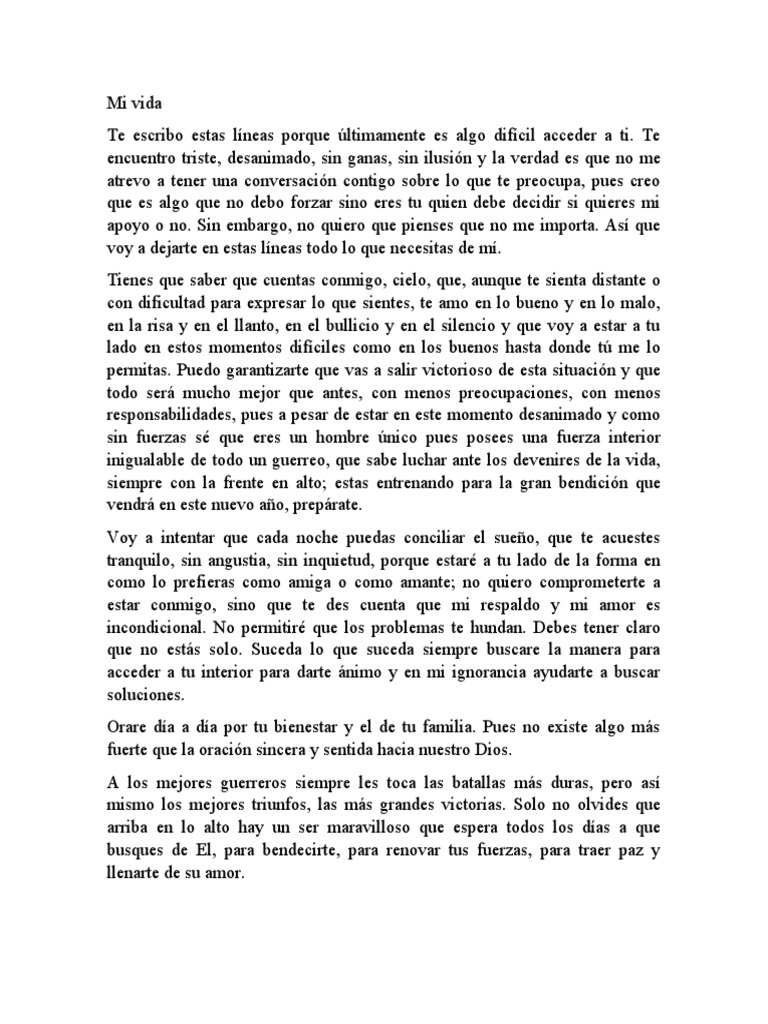 Carta de Animo | PDF