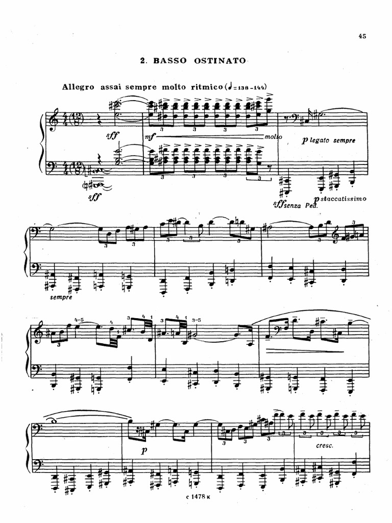 Schchedrin - Basso Ostinato PDF | PDF