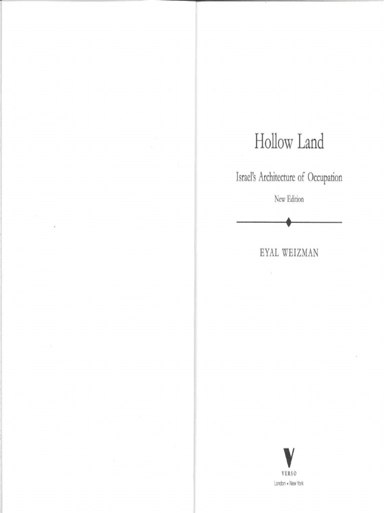 Hollow Land PDF | PDF
