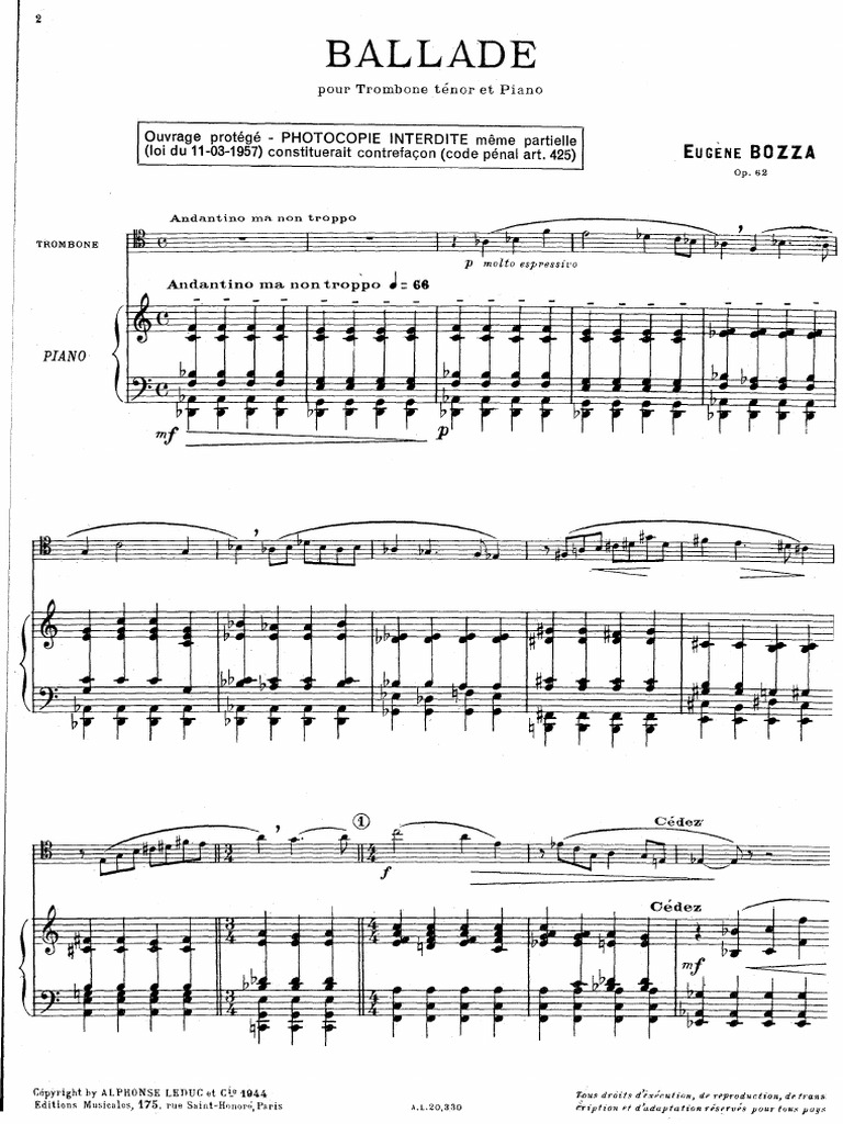 Bozza Ballade | PDF