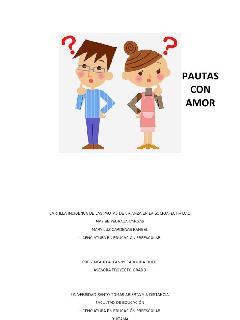 Cartilla Pautas de Crianza Con Amor | PDF | Amor | Las emociones