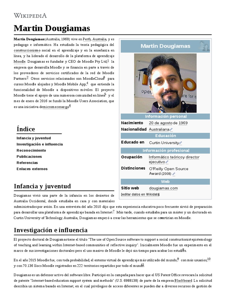 Martin Dougiamas PDF | PDF | Informática | Informática y tecnología de ...