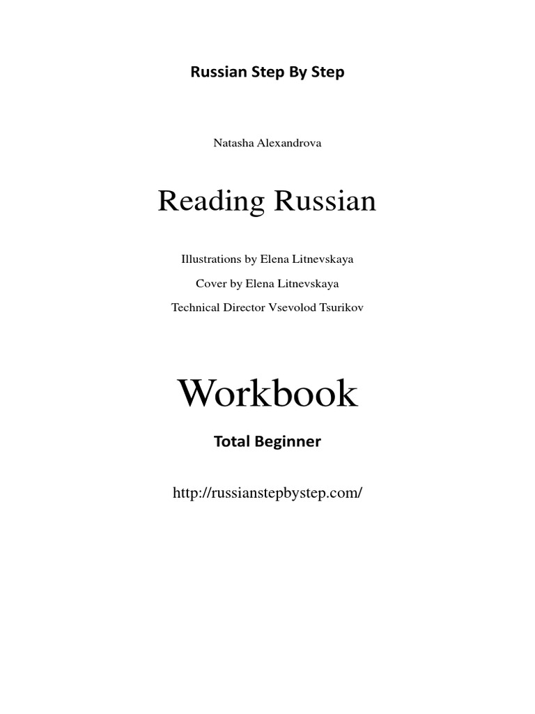 Russian Step by Step PDF | PDF | Grammatical Gender | Alphabet