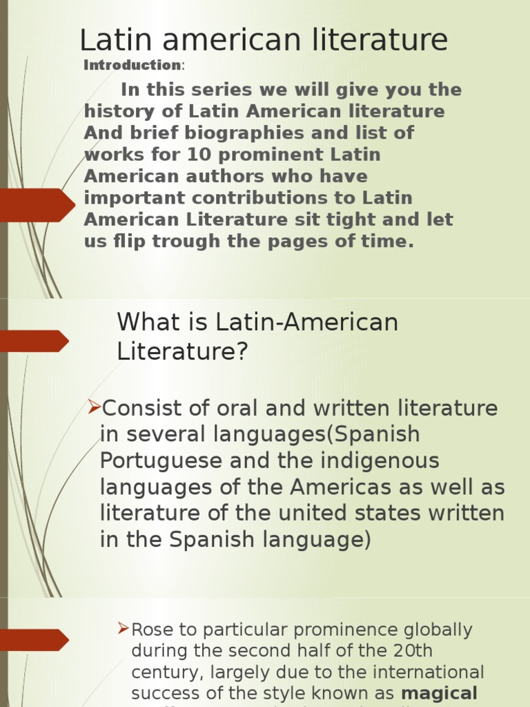 Latin America Literature Group 4 | PDF | Latin American Literature