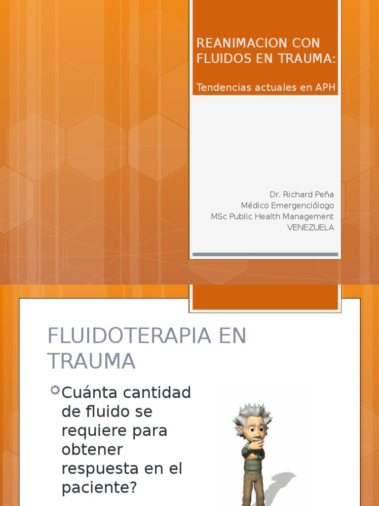 Fluidoterapia en Trauma | PDF | Reanimación cardiopulmonar ...