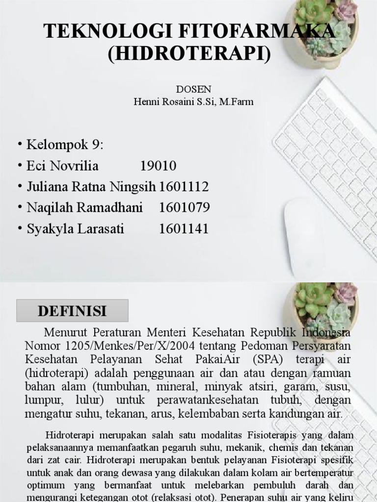 Hidroterapi | PDF