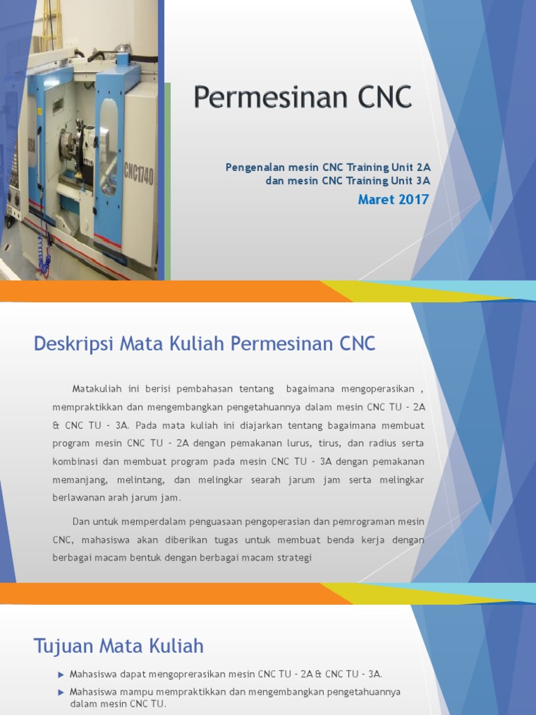 Permesinan CNC - 1 | PDF