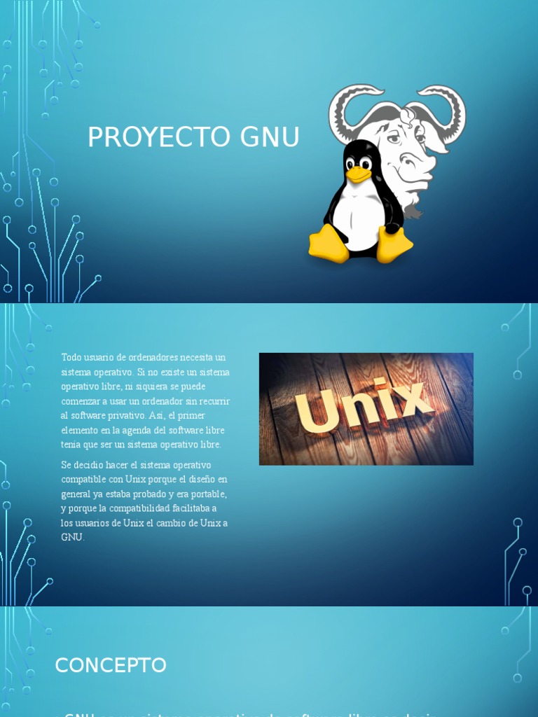 Proyecto Gnu | PDF | Software libre | Ñu