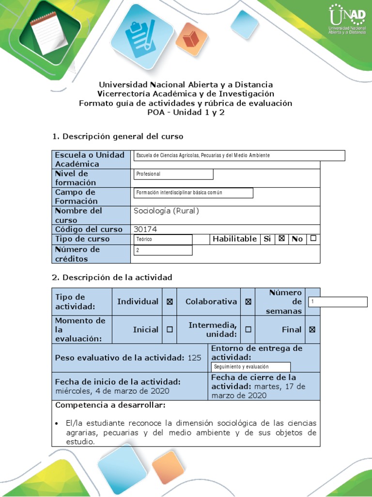 Guía de Actividades y Rúbrica de Evaluación - Fase 5 - Prueba Objetiva Abierta (POA) | PDF ...