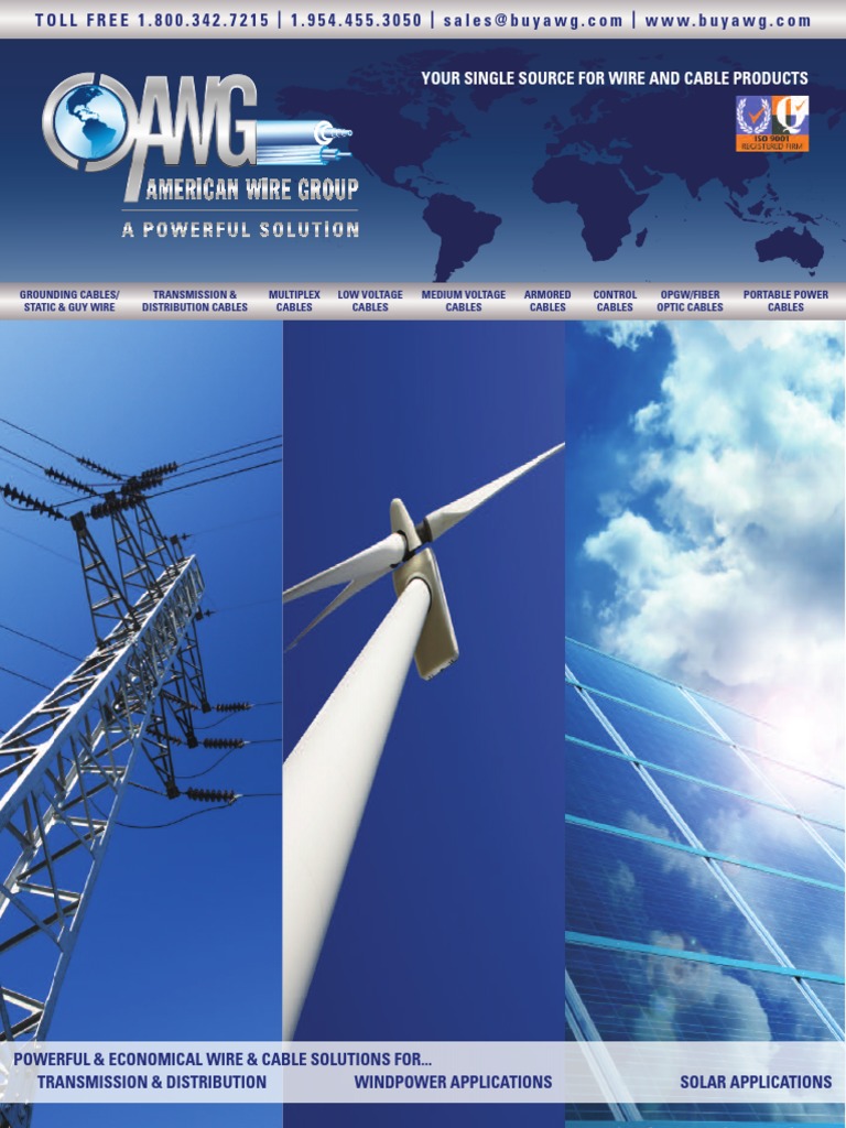 AWG Catalog PDF | PDF | Wire | Electrical Conductor