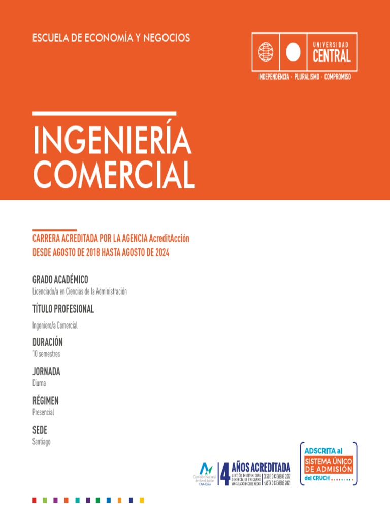 Malla Curricular Ingeneria Comercial | PDF | Universidad | Ingeniería