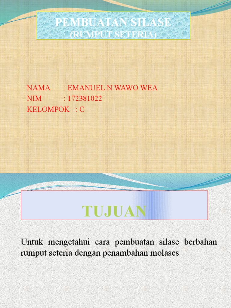 Pembuatan Silase (Rumput Gajah) | PDF | Griya & Taman