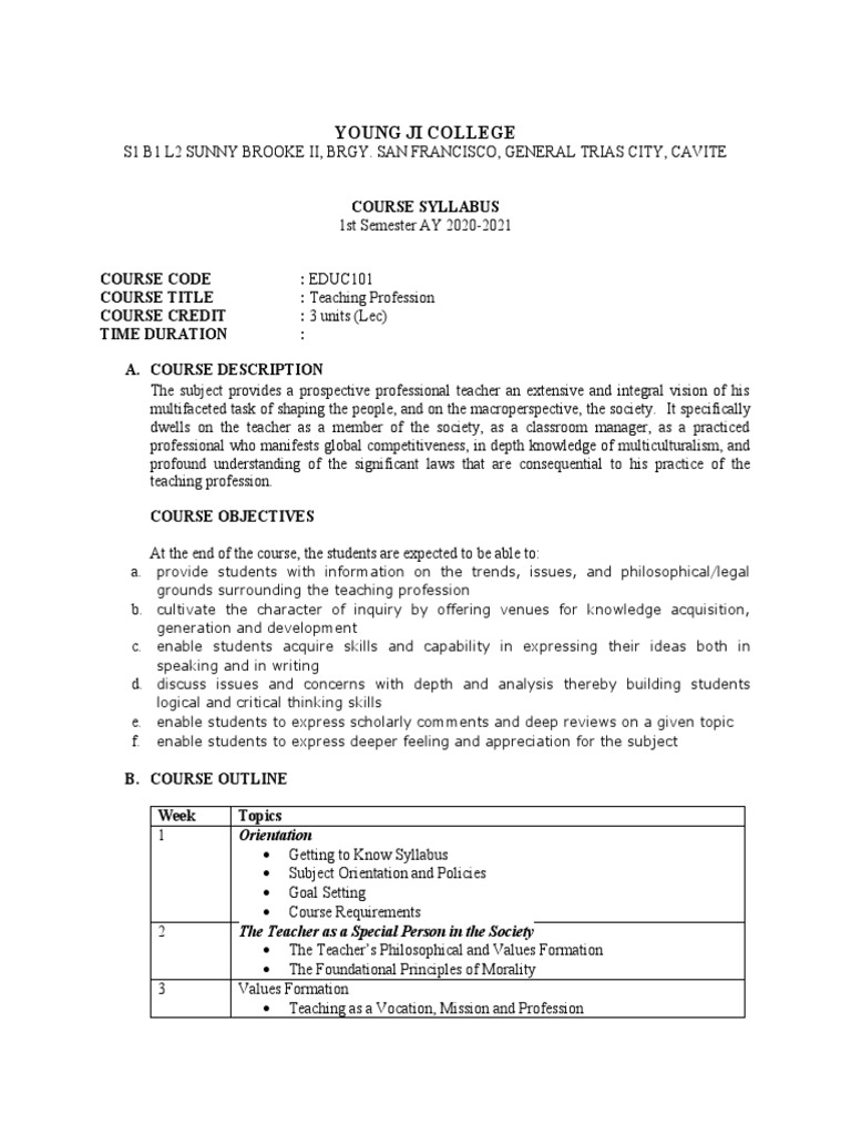 Educ 101 | PDF | Teachers | Test (Assessment)