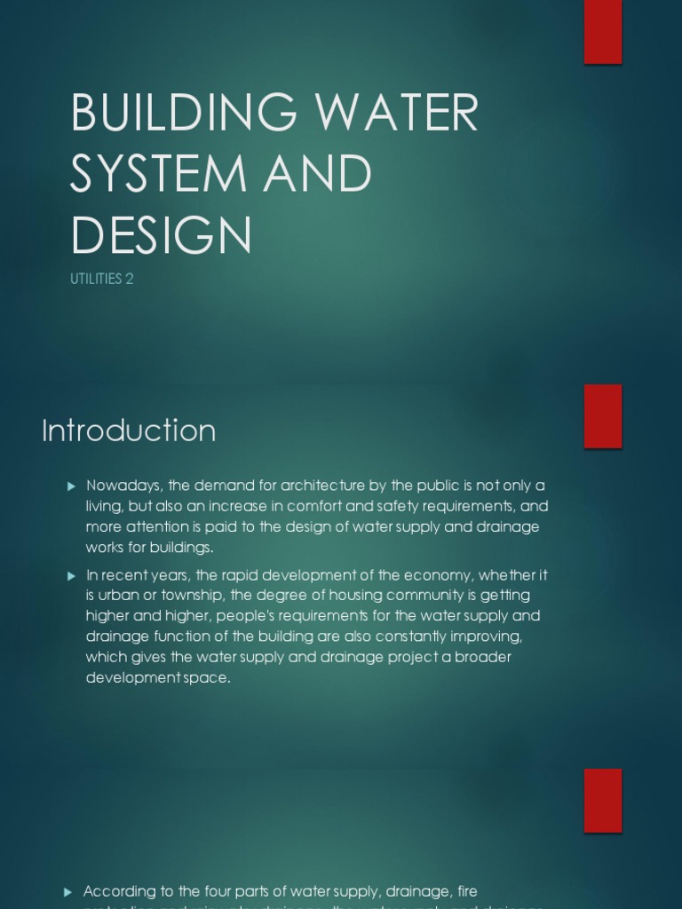 Lecture 8 Wsfu | PDF | Plumbing | Water Supply
