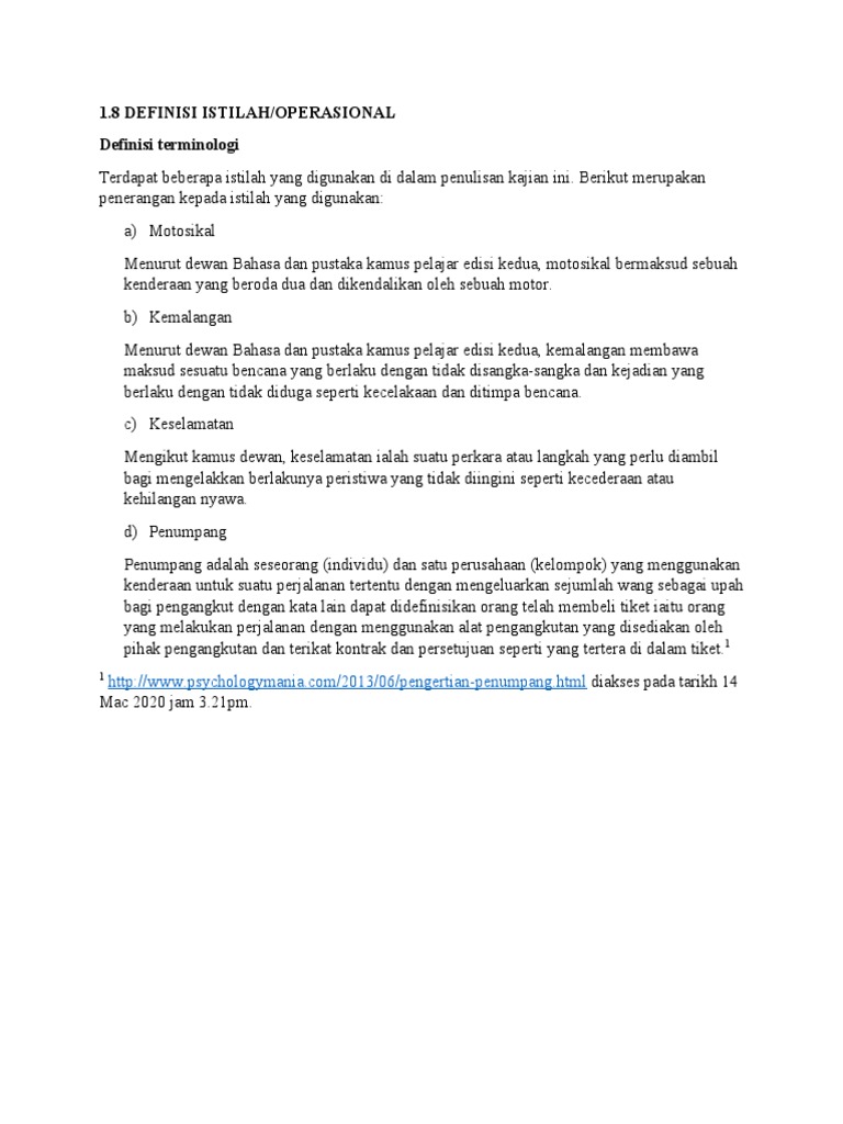Definisi Istilah | PDF