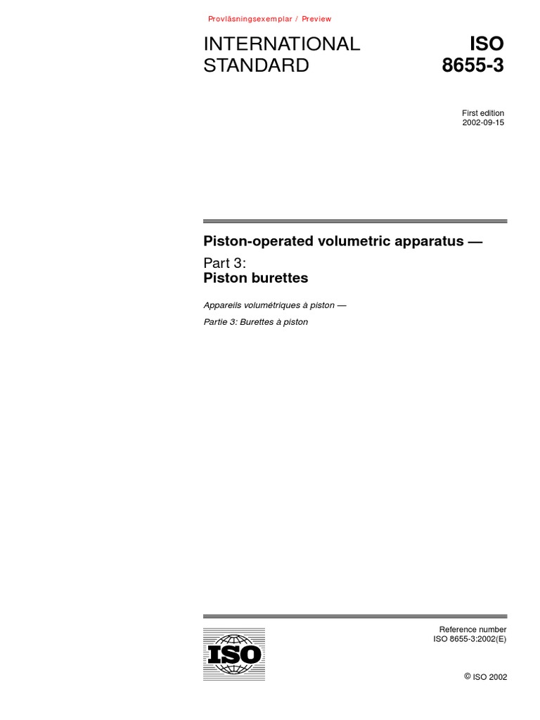 Iso 8655 3 en PDF | PDF | International Organization For Standardization | Intellectual Property Law