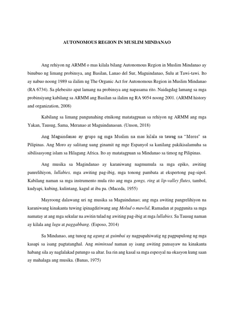 ARMM | PDF
