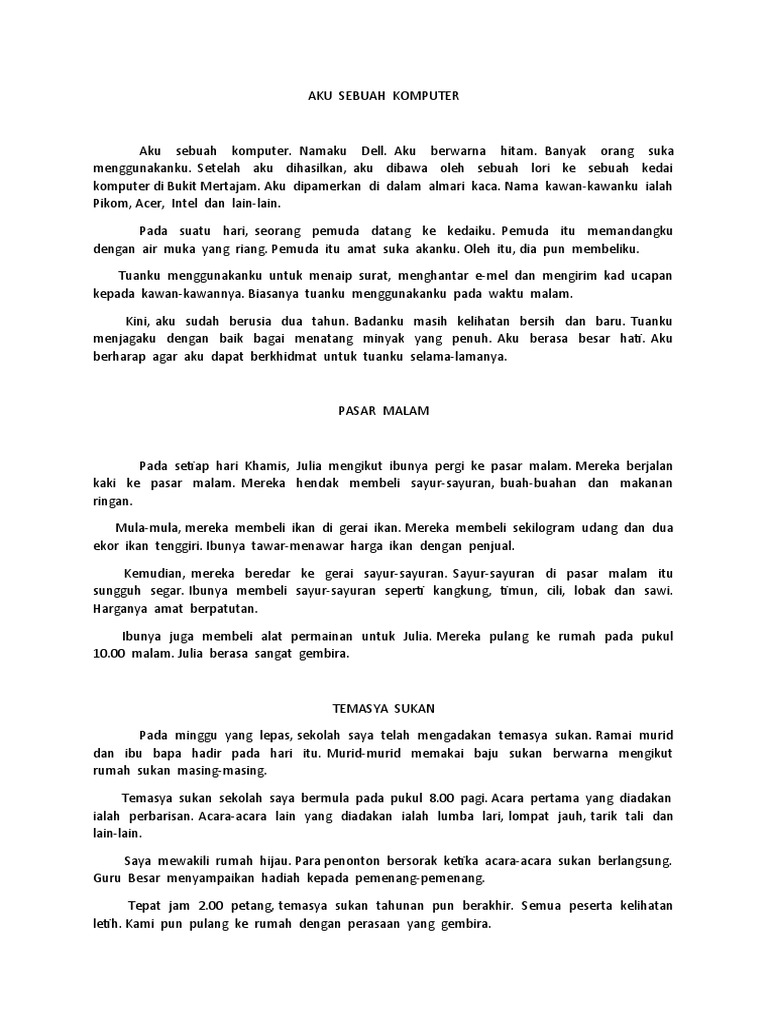 Contoh Karangan | PDF