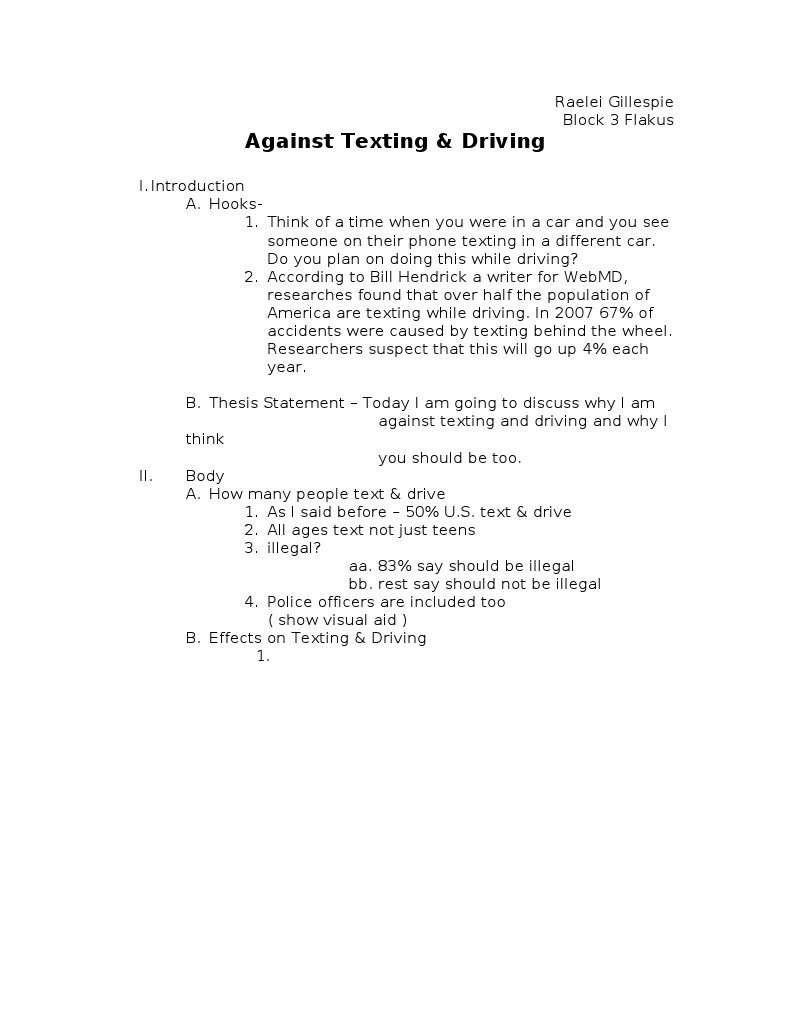 Against Texting and Driving: Key Arguments | PDF | Text Messaging ...