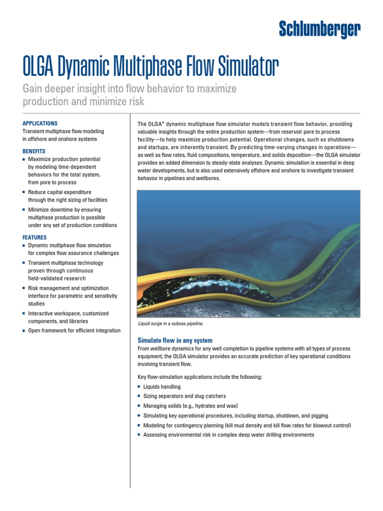 Olga Dynamic Multiphase Flow Simulator | PDF | Simulation | Fluid Dynamics