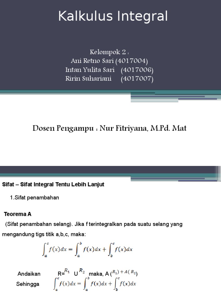 Kalkulus Integral | PDF
