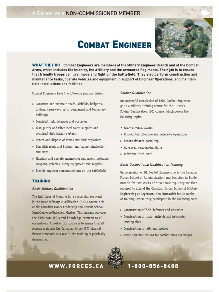 Combat Engineer en | PDF | Military Forces | Military