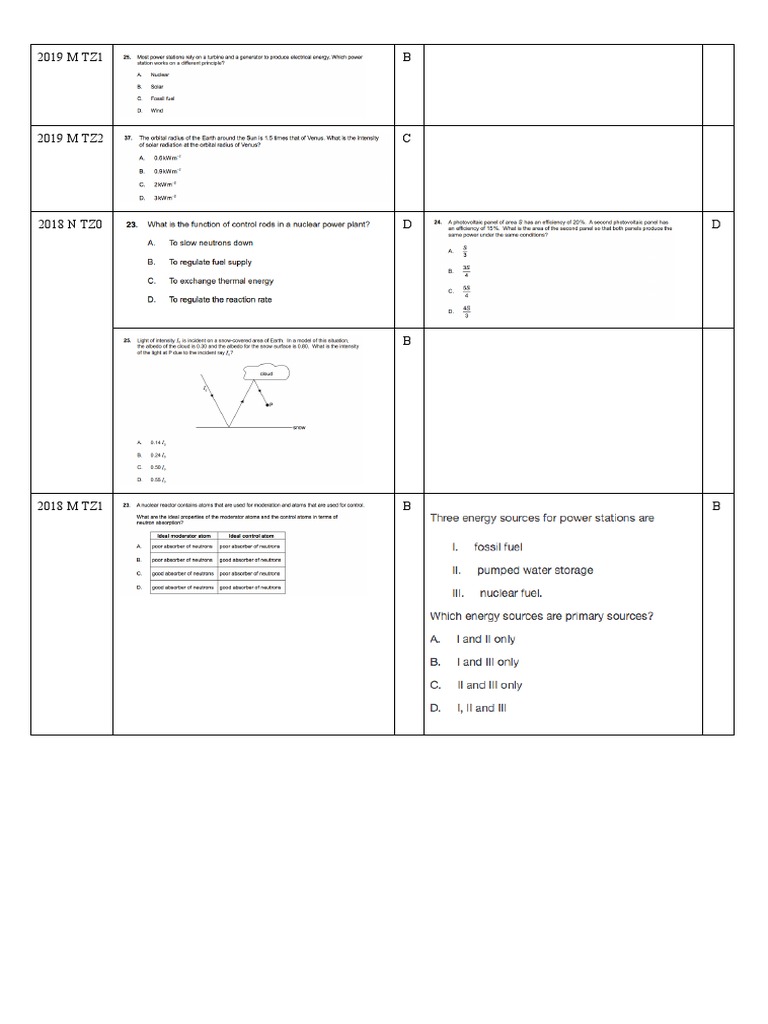 IB Physics Past Paper | PDF