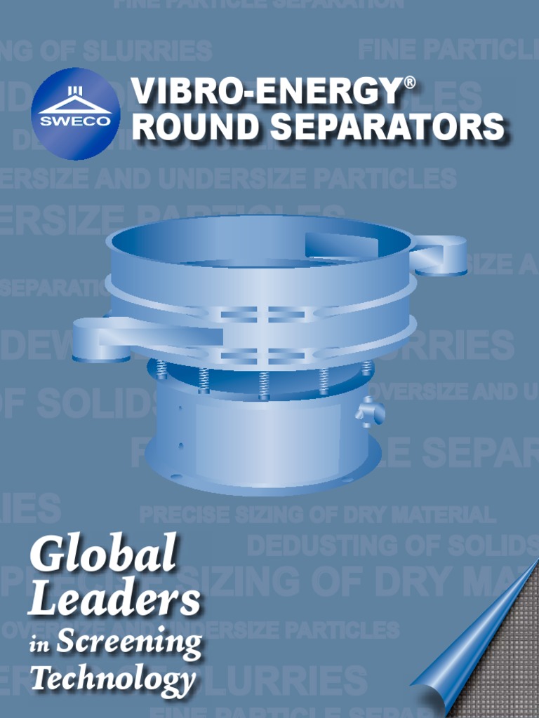 Sweco Round Separator PDF | PDF | Paint | Abrasive