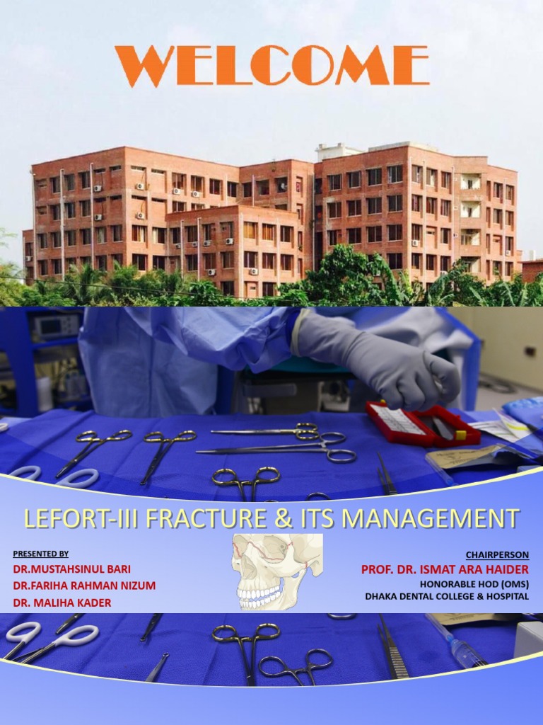 Presentation of Le Fort - III Fractures and Its Management | PDF ...