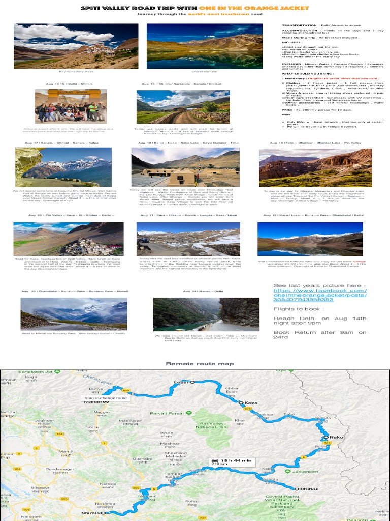 Spiti Valley PDF | PDF | Clothing | Leisure